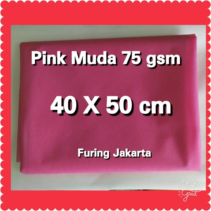 Kain Buket bunga Pink muda 75 gsm UKURAN 40cm x 50cm kain Spunbond ...