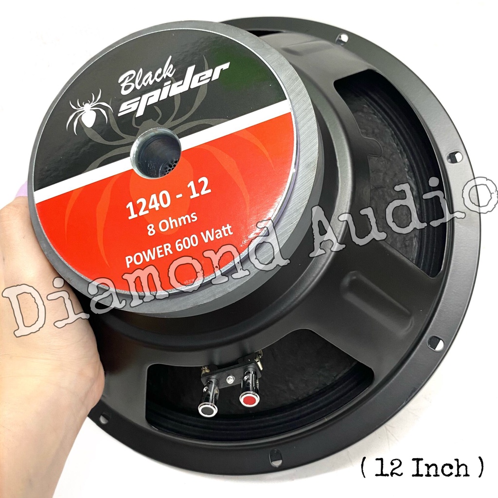 Jual Speaker Komponen Blackspider 1240 Full Range 600Watt Original Component 12 Inch Black ...