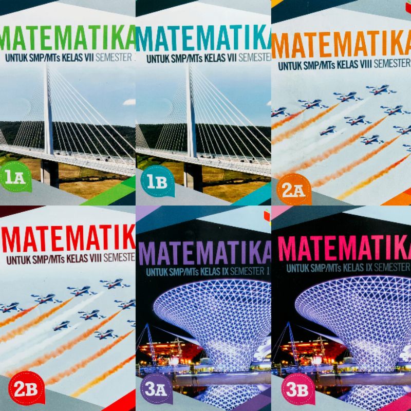 Jual Buku Matematika SMP Kelas 1A 1B 2A 2B dan 3A 3B K13 Revisi ...
