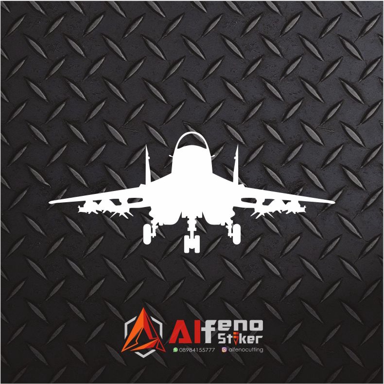 Jual Stiker Siluet Pesawat Tempur Cutting Sticker | Shopee Indonesia