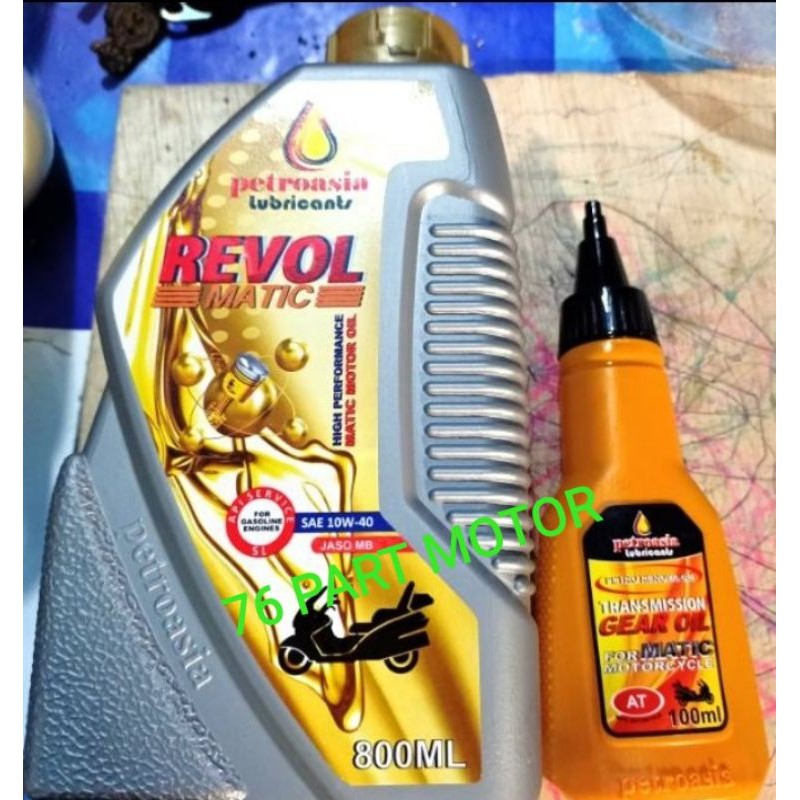 Jual PAKET OLI MATIC REVOL 0.8 LTR+OLI GEAR 100ML FOR ALL YAMAHA ...