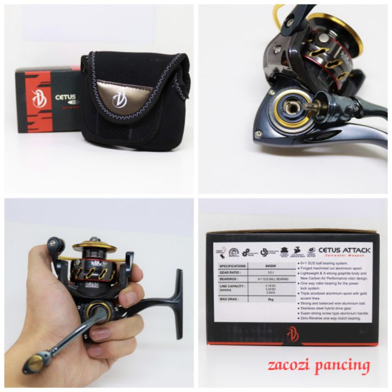 Jual Reel cetus attack 800sw | Shopee Indonesia
