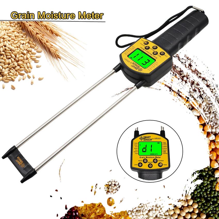 Jual Digital LCD Grain Moisture Meter Pengukur Kadar Air AR991 Untuk ...