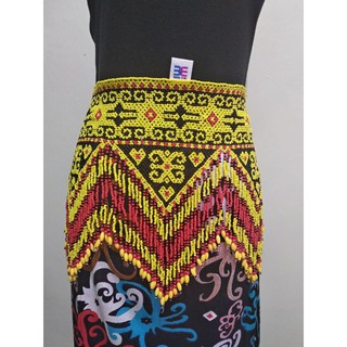 Jual (Dewasa) Ikat pinggang/ pendeng manik dayak hiasan dada manik ...