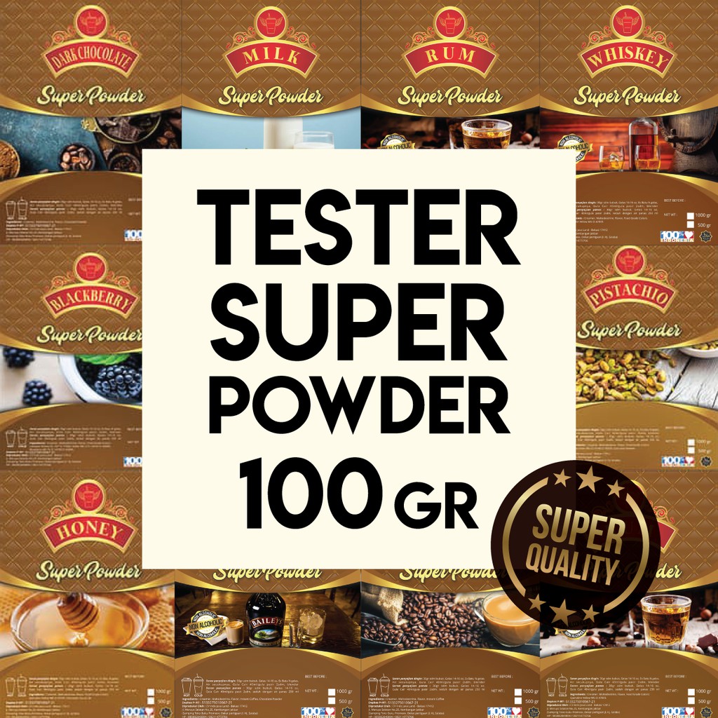 Jual Tester bubuk minuman SUPER powder 100gr ORIGINAL JAVALAND | Shopee ...