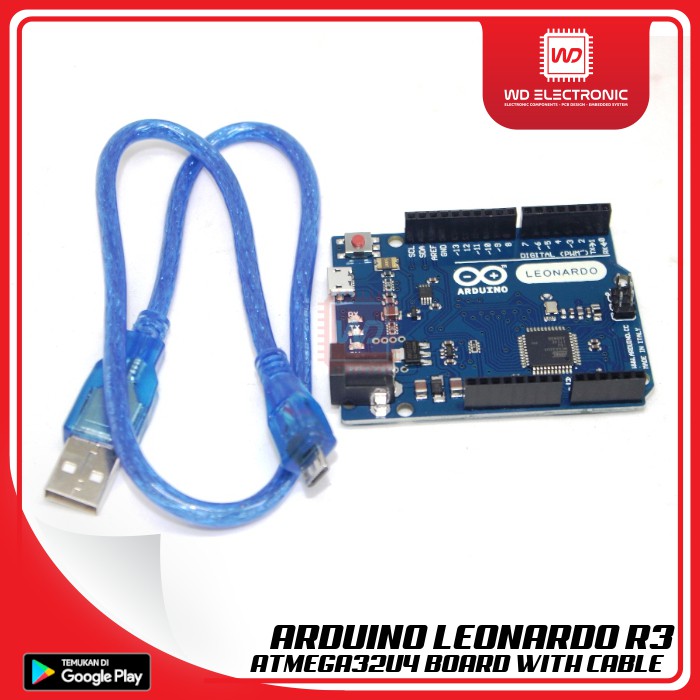 Jual ARDUINO LEONARDO R3 DENGAN KABEL | Shopee Indonesia