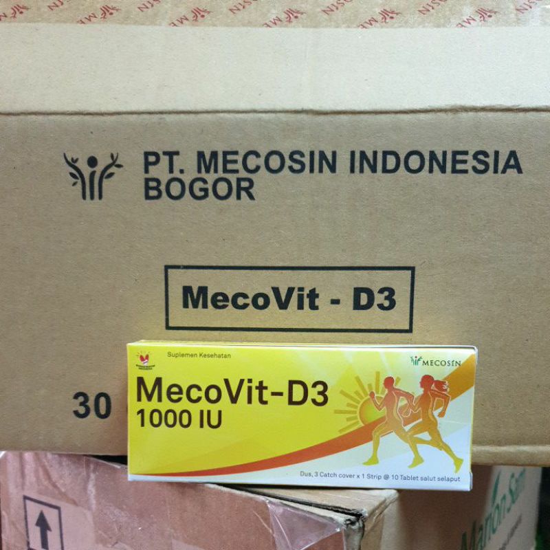Jual Mecovit D3 1000 IU Harga 1 Bok ( 30 tablet ) | Shopee Indonesia