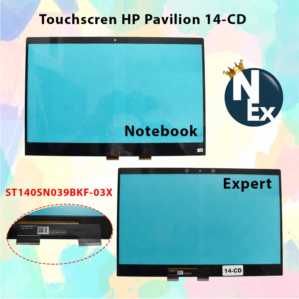 Jual Touchscreen hp pavilion x360 14cd 14-cd M-CD FP-ST140SN039BKF-03X ...