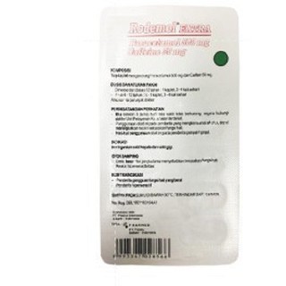 Rodemol Extra 1 Blister @ 10 Kaplet / Sakit Kepala / Sakit Gigi / Demam ...