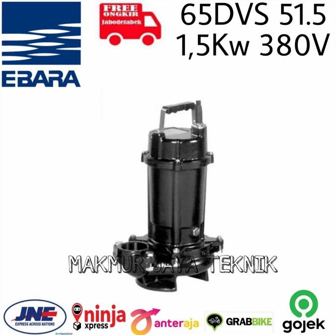Jual Pompa Celup Air Kotor Ebara 65Dvs 51.5 1,5Kw 380V/Submersible Pump Lisdinamart | Shopee ...