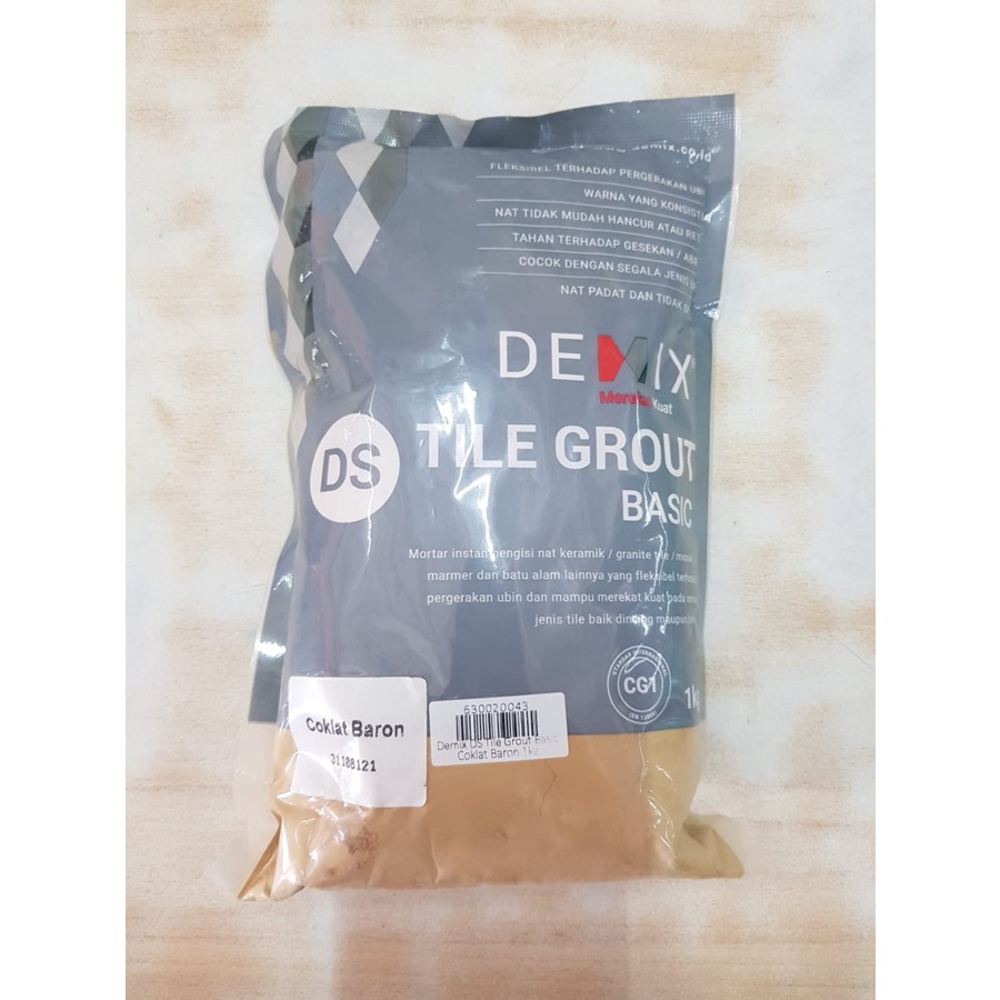Jual DEMIX DS TILE GROUT BASIC 1 KG - Coklat Baron | Shopee Indonesia