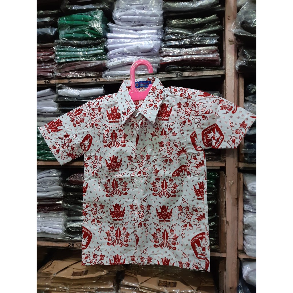 Jual Baju Batik Merah Sekolah SD | Shopee Indonesia