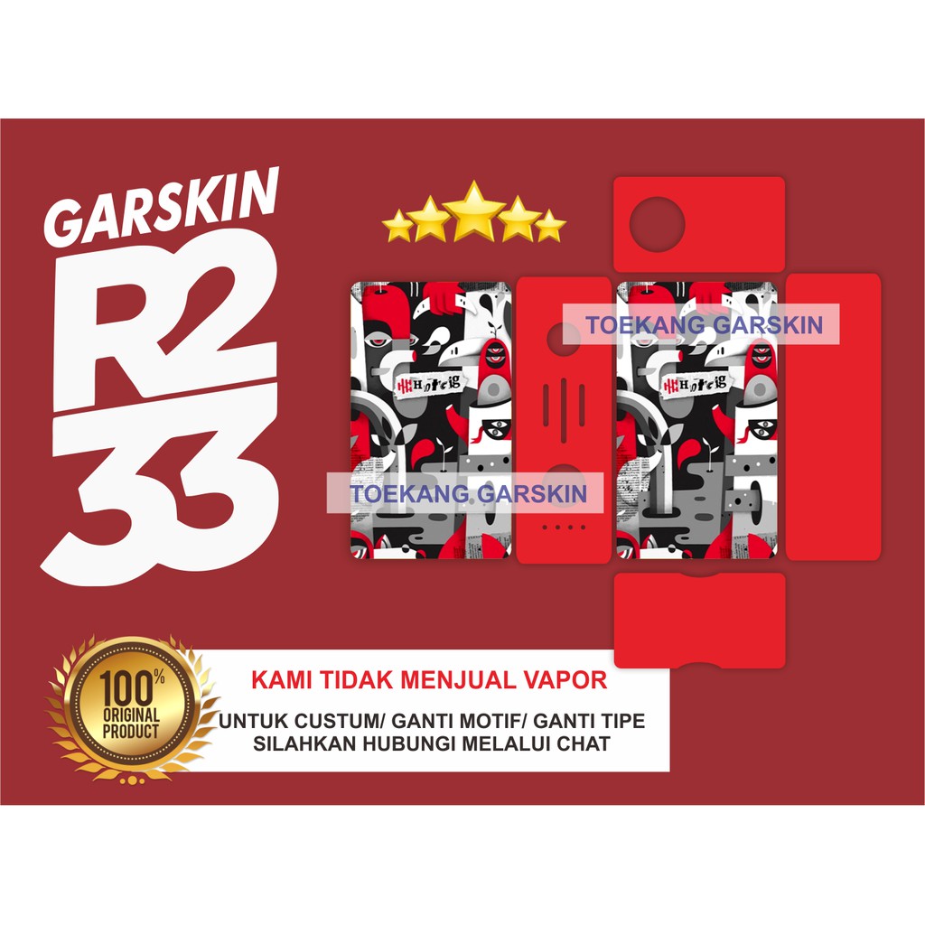 Jual GARSKIN R233 POP EDITION RED | Shopee Indonesia