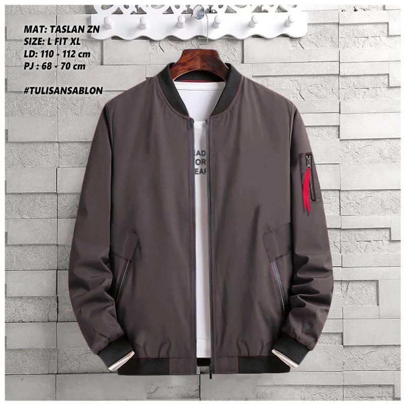 Jual JAKET BOMBER POLOS/BOMBER JAKET/JAKET MURAH | Shopee Indonesia