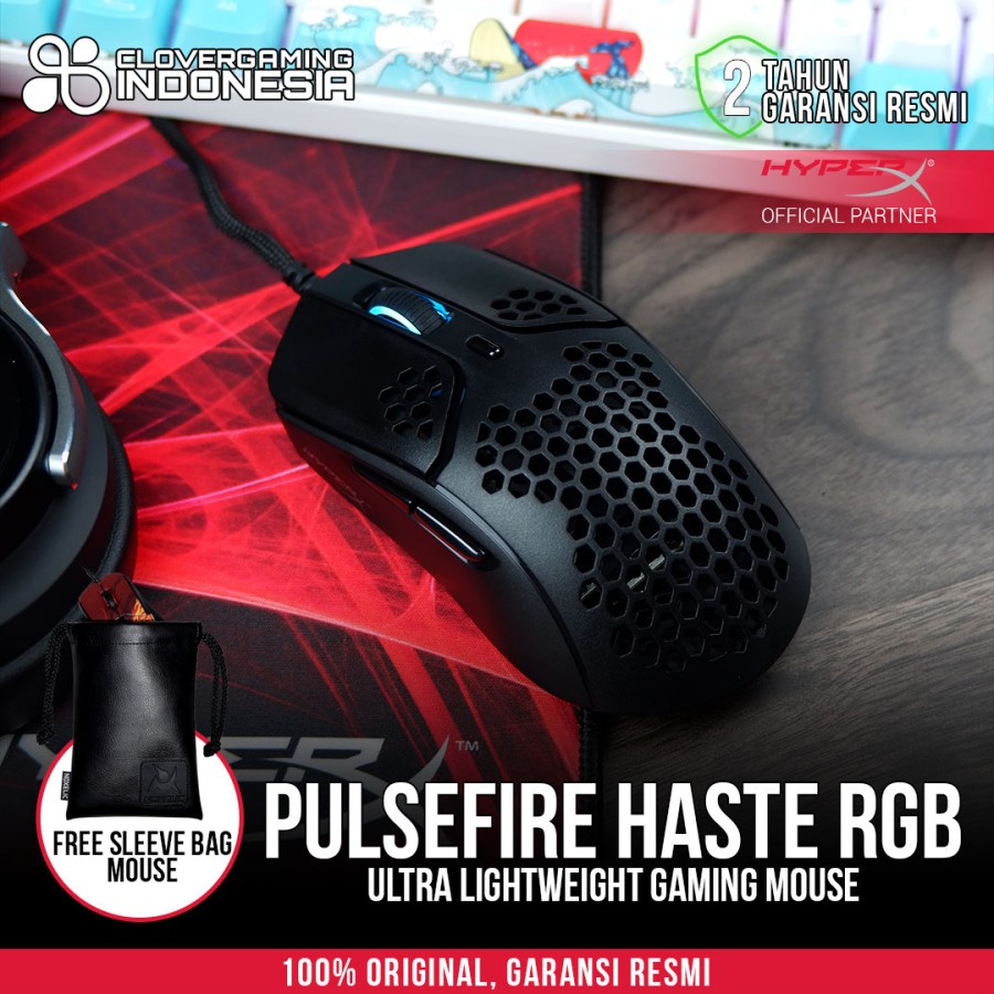 Jual HyperX Pulsefire Haste RGB - Ultra Lightweight Gaming Mouse | Shopee Indonesia