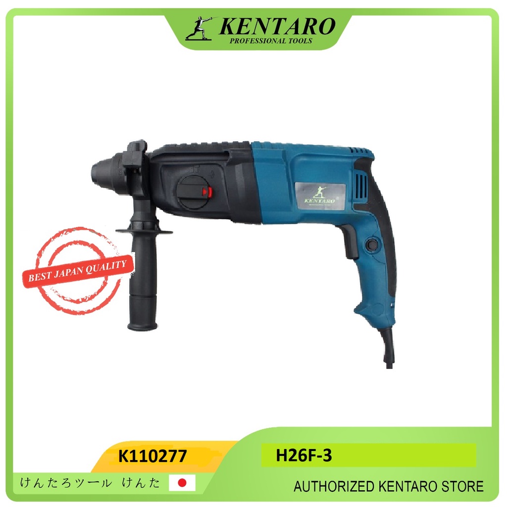 Jual ROTARY HAMMER H26F-3 MESIN BOR BESI, BETON, BOBOK KENTARO JAPAN TOOLS QUALITY | Shopee ...