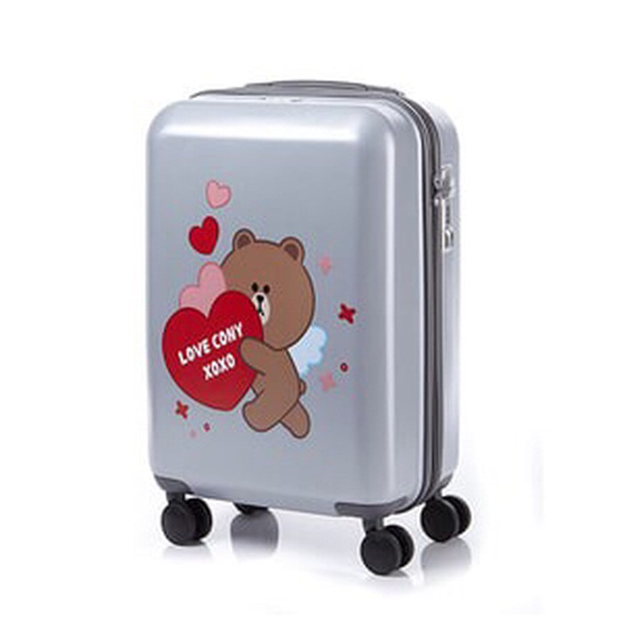 Jual Samsonite x Line Friends Korea Silver Grey Koper Kabin 20 inch ...