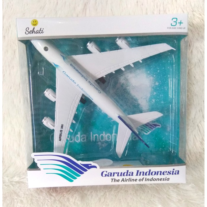 Jual Mainan Anak Miniatur Pesawat - Diecast Aeroplane Garuda Biru ...