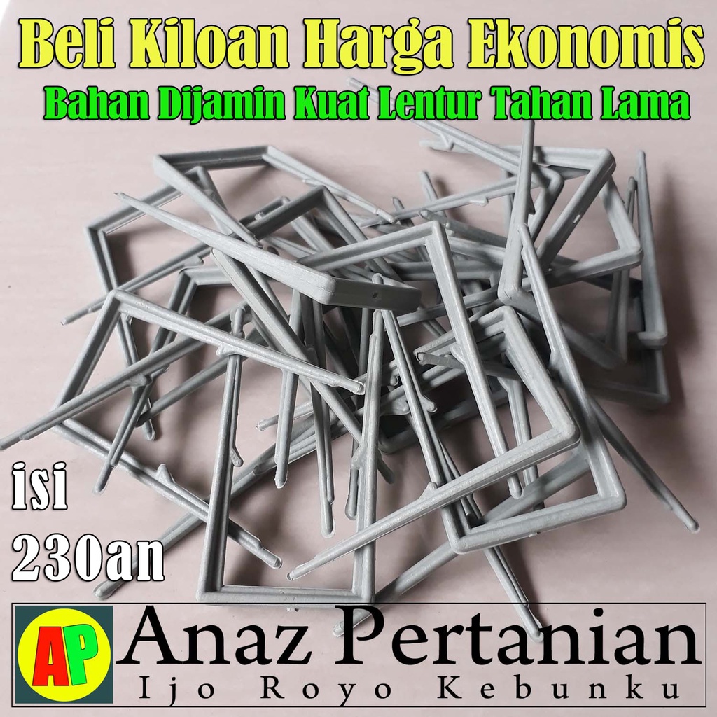 Jual Penjepit Mulsa / Tusuk Plastik Mulsa Isi 1 Kg Penjepit Jepit Pasak ...