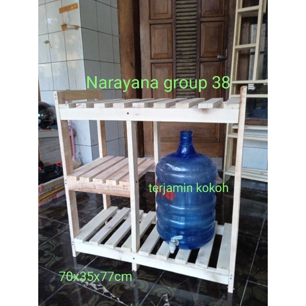 Jual meja rak dispenser galon magicom kayu serbaguna murah multifungsi ...