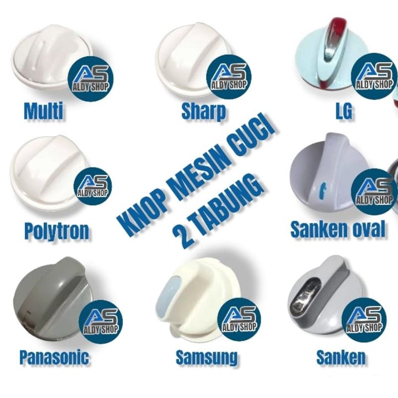 Jual Knop mesin cuci 2 tabung / tombol putaran mesin cuci / tombol ...