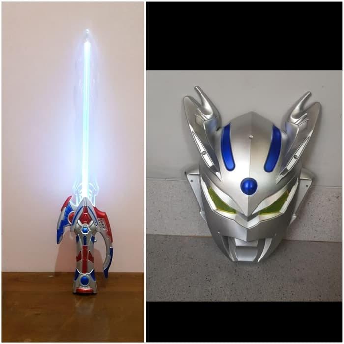 Jual Maska/ Set Mainan Pedang Topeng Ultraman - Mainan Pedang Laser ...