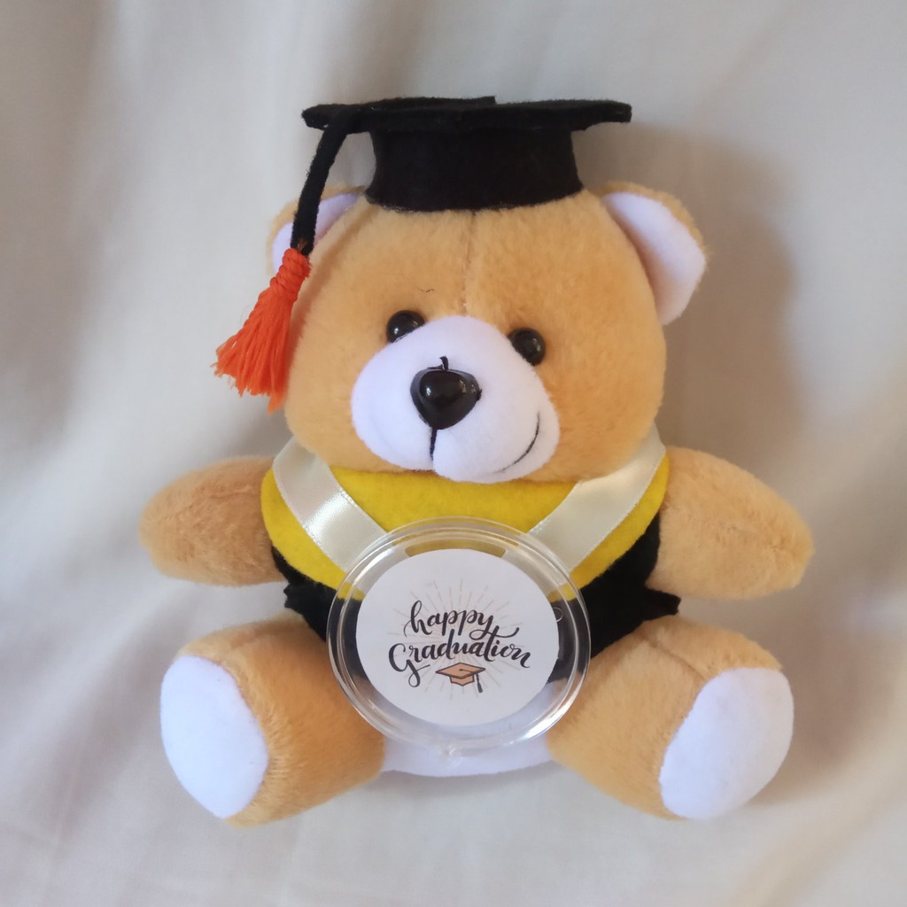 Jual KUTUKADO - Boneka Wisuda Mini Toga Teddy Bear Bahan Buket Ukuran ...