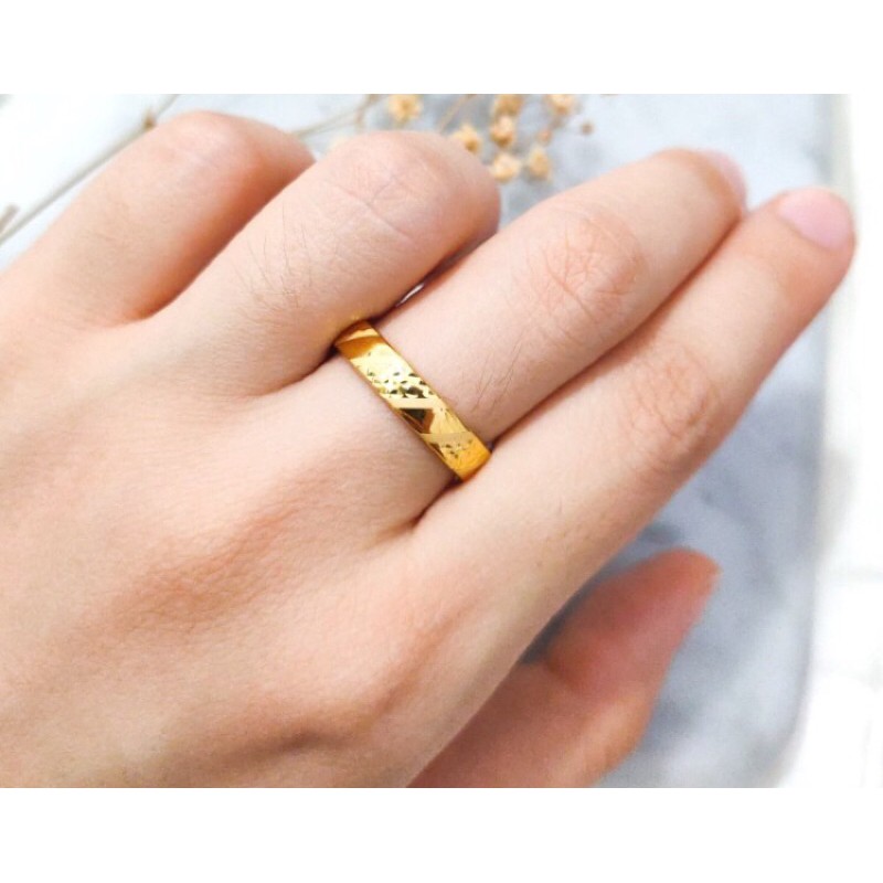 cincin wanita model polos etnik simple elegant emas asi | Shopee Indonesia