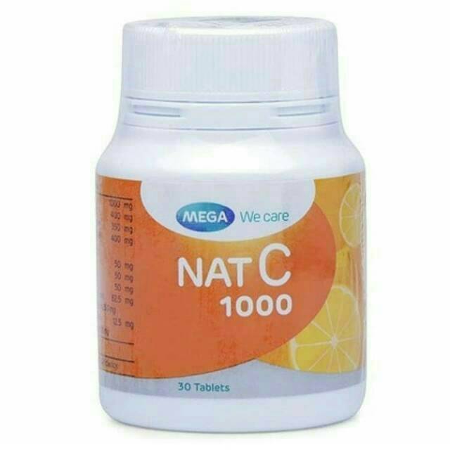 Jual Nat C 1000 Tablet isi 30 (Mega Lifesciences) | Shopee Indonesia