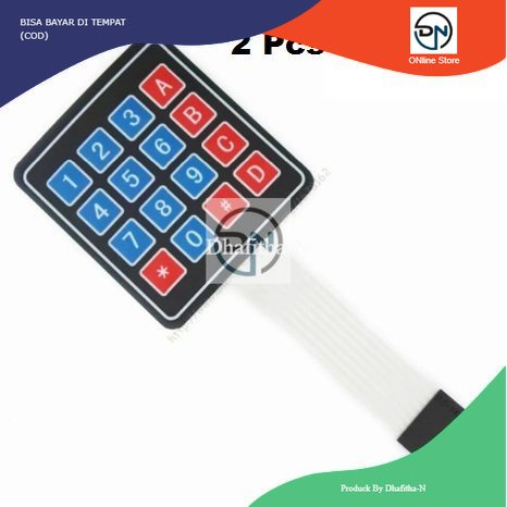 Jual KEYPAD 4X4 MATRIX ARRAY 16 KEY MEMBRANE MEMBRAN SWITCH KEYPAD ...