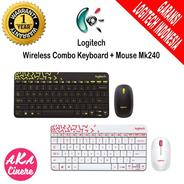 Jual Logitech Wireless Combo Keyboard Plus Mouse Mk240 CO886 CN Comp ...