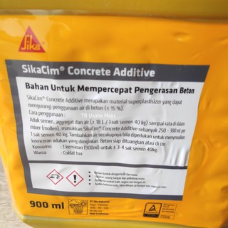 Obat Cor Concrete Additive 900 ML Sika Cim | Shopee Indonesia