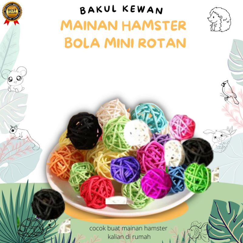 Jual Bola Rotan Mini Hamster | Shopee Indonesia