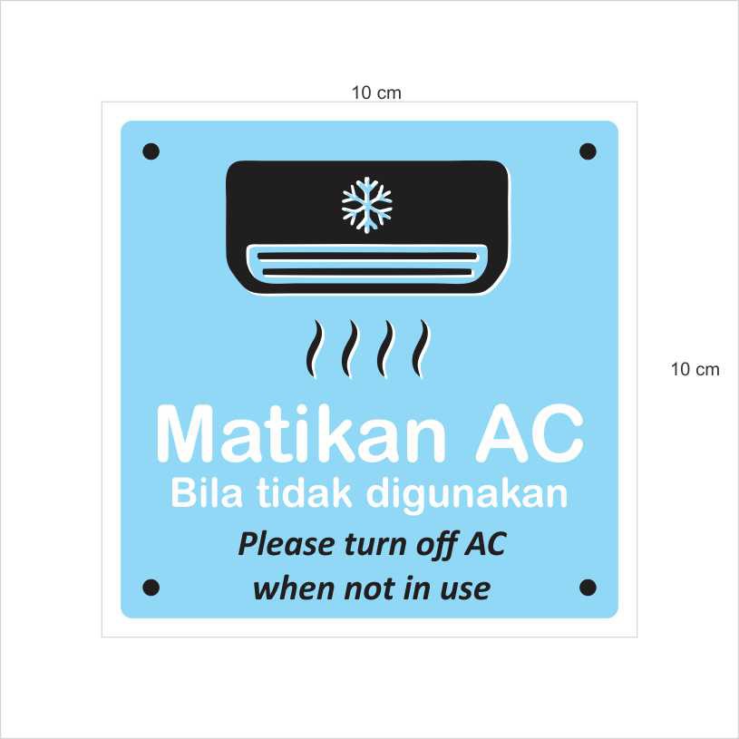 Jual STIKER MATIKAN AC BILA TIDAK DIGUNAKAN | Shopee Indonesia