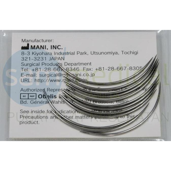 Jual MANI SE-TE 50 MM JARUM HECTING JAHIT OTOT SUTURE NEEDLE PALING ...