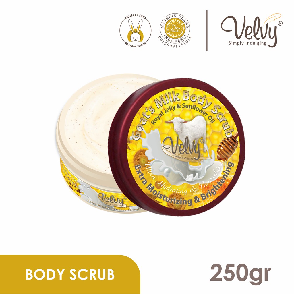 Jual Velvy Gm Body Scrub R.Jelly & Sunflower 250G | Shopee Indonesia