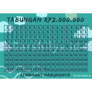 Jual Celengan target atau tabungan target 2 juta | Shopee Indonesia