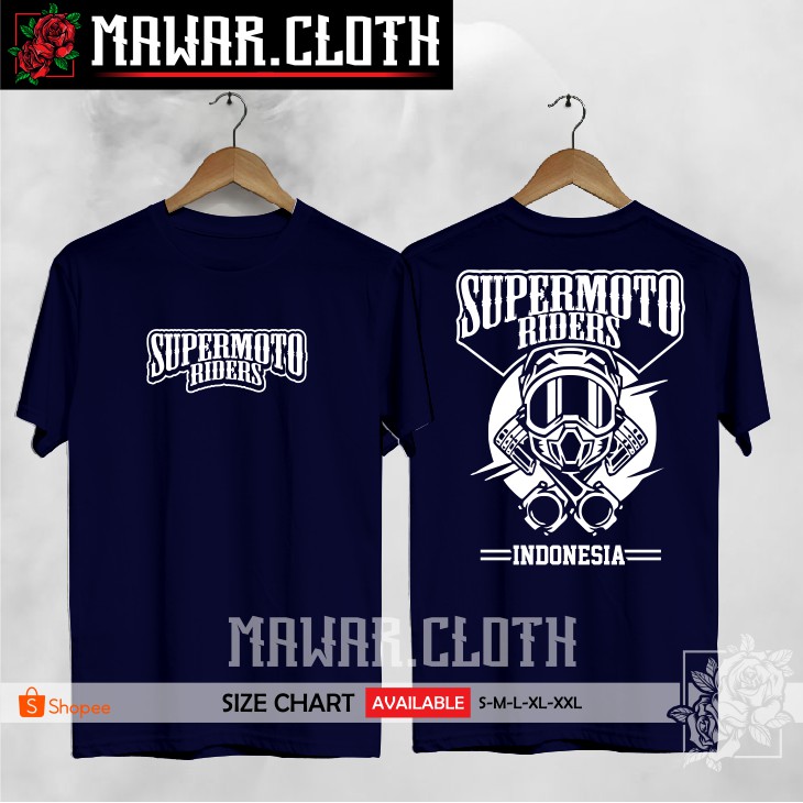 Kaos Baju SUPERMOTO RIDERS INDONESIA Kaos Distro Otomotif - Mawar.Cloth ...
