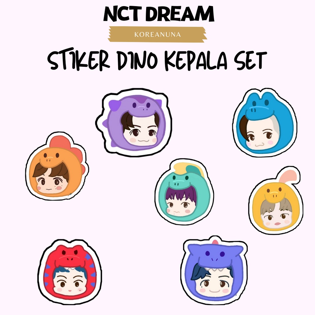 Jual Stiker Kpop Nct Dream Dino Kepala Aesthetic Berkualitas Sticker ...