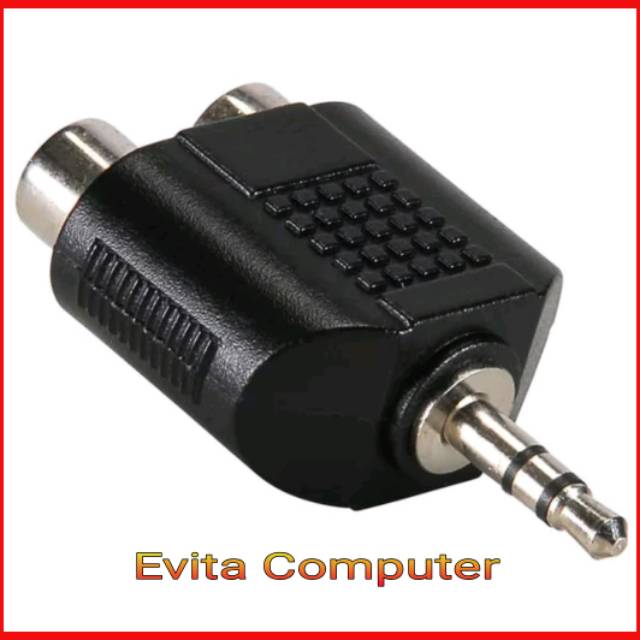 Jual Jack RCA Splitter Y Cabang Audio to Adapter Aux 3.5MM | Shopee ...