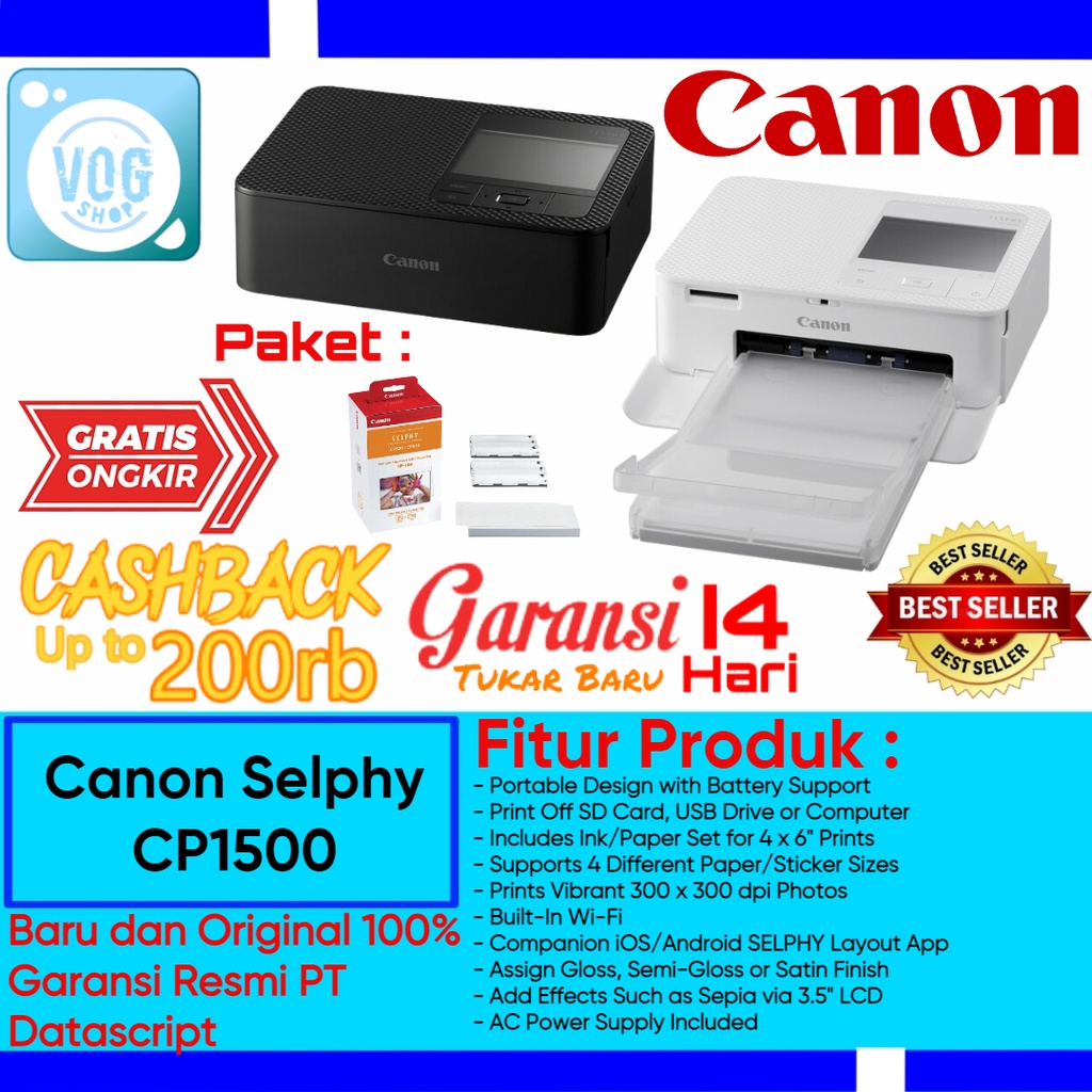 Jual Canon SELPHY CP1500 Compact Photo Printer | Shopee Indonesia