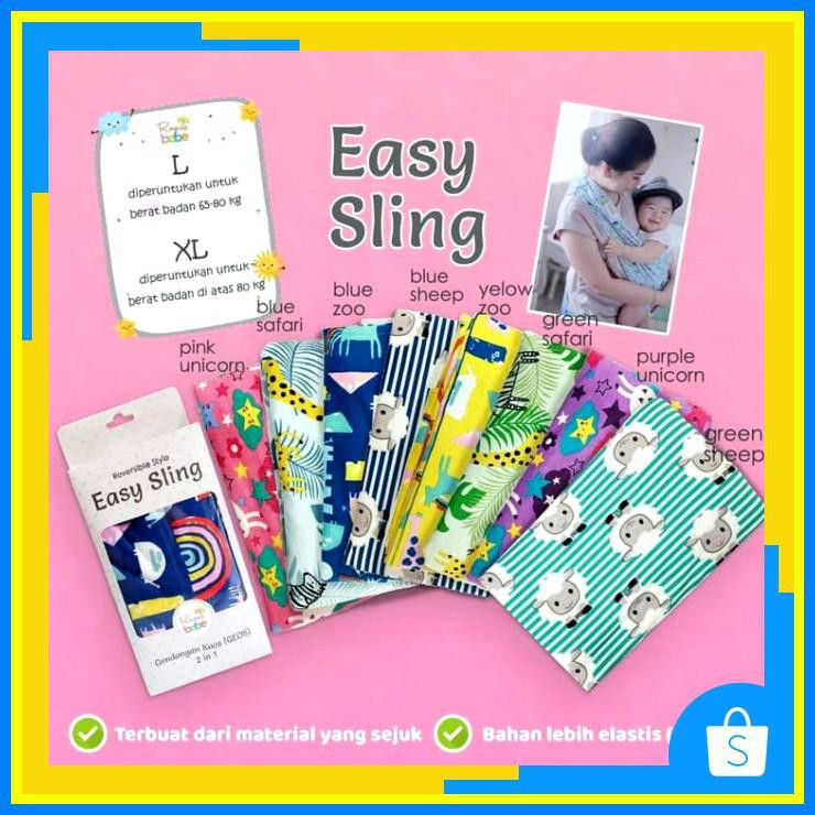 Jual ROYALE BEBE Easy Sling / GEOS (Gendongan Kaos) | Shopee Indonesia