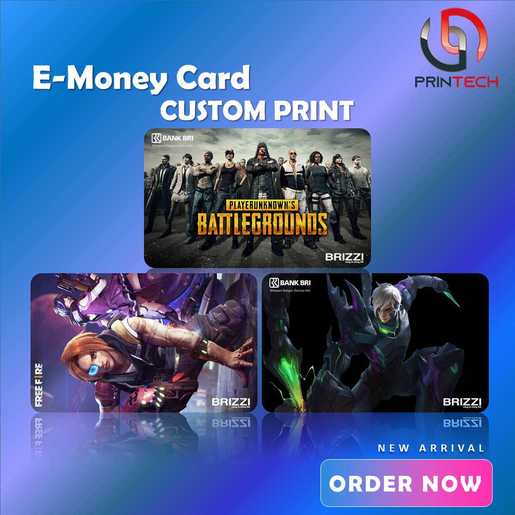 EMONEY Card Custom Print 1 sisi / Kartu EToll Print | Shopee Indonesia