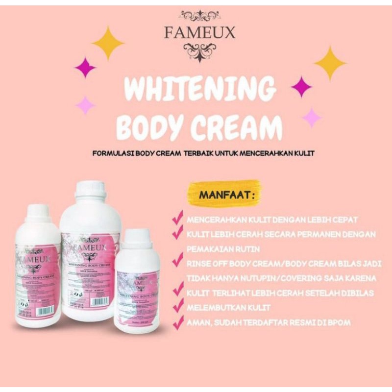 Jual Fameux Bleaching Badan 500ML | Shopee Indonesia