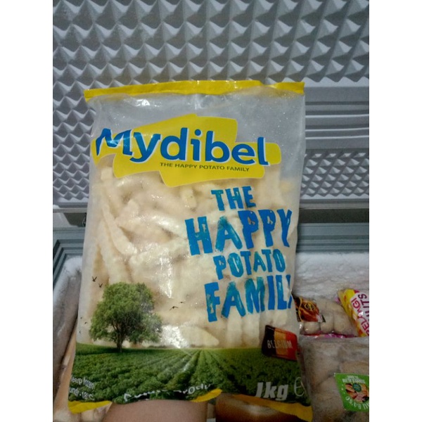Jual Mydibel crinkle Cut Kentang goreng uk 1 kg | Shopee Indonesia