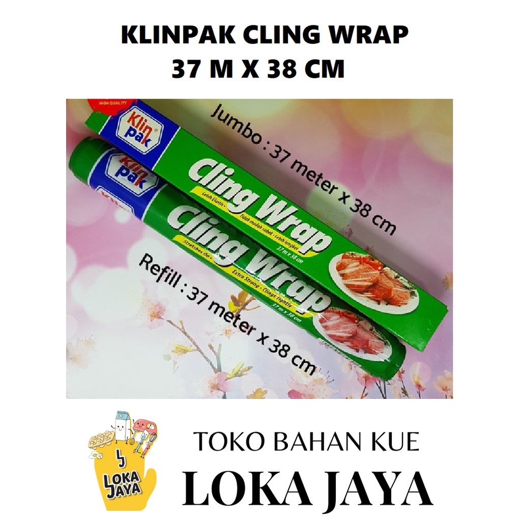 Jual KLINPAK CLING WRAP 37M X 38 CM JUMBO & REFILL | Shopee Indonesia
