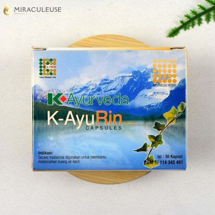 Jual K Ayuverda AyuRin Plus 30 Capsules ORIGINAL K-LINK | AYU RIN KLINK ...