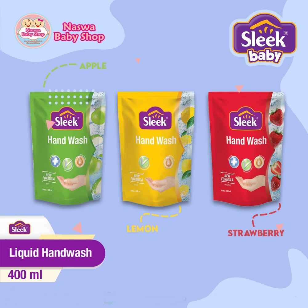 Jual Sleek Hand Wash Antibacterial Refill 400ml Pencuci Tangan | Shopee ...