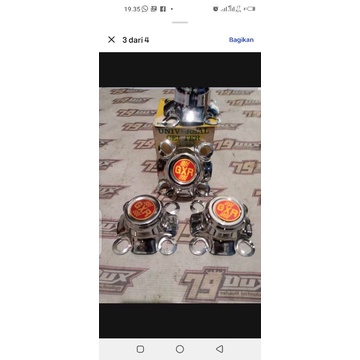 Jual velg kaleng wheel dop center dop cap retro 4 lubang Indonesia ...