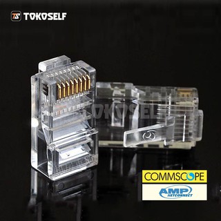 Jual Connector RJ-45 AMP Commscope Konektor RJ45 Kepala RJ 45 Cat5 ...